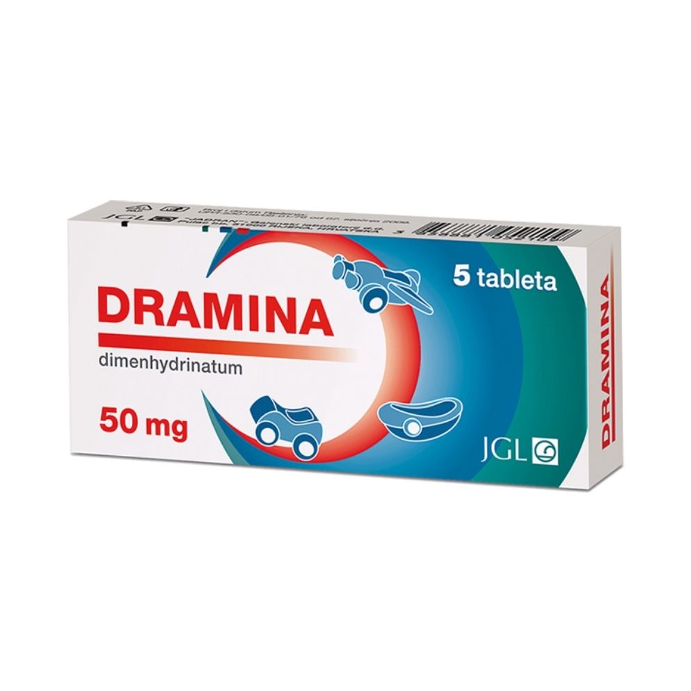 Dramina TBL 5 x 50 mg - Apoteka "HA pharm"